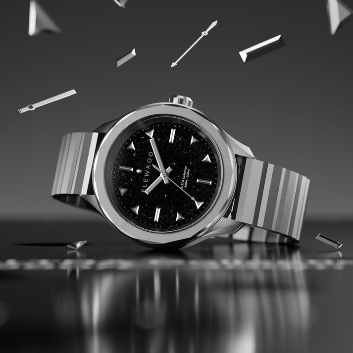 Stainless Steel Automatic Men's Watch | Nightfall by Flewkoo